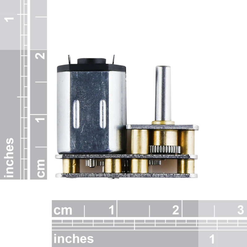 6V Micro DC Geared Motor with Upside Down Structure - 150RPM 100:1