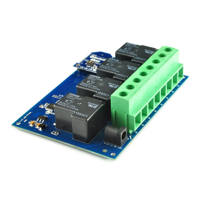 TSRB430 V2 - 4 Channel Bluetooth Smartphone Controlled 30A Relay Board ...