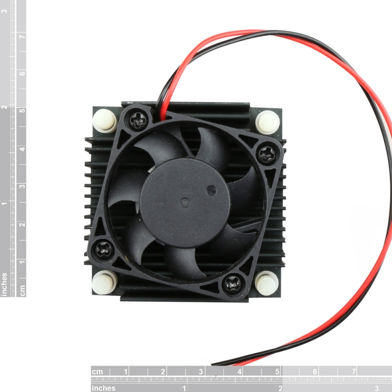 Aluminum Heatsink with fan - 50x50x28mm