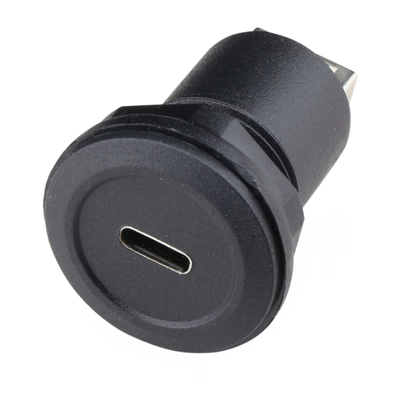 Panel Mount USB C Jack to USB A Jack Adapter