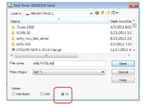 Update WiFiBee Firmware Back to 4.00 Version