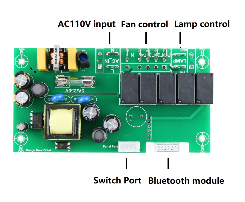 TOSR80 - Bluetooth SmartPhone Range Hood Control Board- (Andorid/iOS)